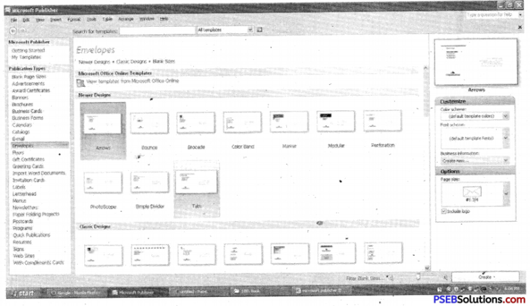 PSEB 10th Class Computer Notes Chapter 8 Microsoft Publishers-II – PSEB ...