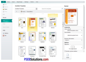 PSEB 10th Class Computer Solutions Chapter 8 Microsoft Publishers-II ...