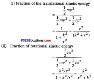 PSEB 11th Class Physics Important Questions Chapter 7 System of Particles and Rotational Motion ...