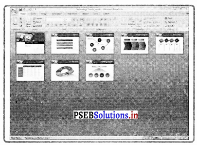 PSEB 8th Class Computer Notes Chapter 5 ਮਾਈਕਰੋਸਾਫਟ ਪਾਵਰਪੁਆਇੰਟ (ਭਾਗ-2 ...