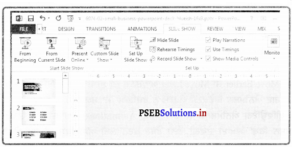 PSEB 8th Class Computer Notes Chapter 6 ਮਾਈਕਰੋਸਾਫਟ ਪਾਵਰਪੁਆਇੰਟ (ਭਾਗ-3 ...