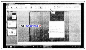 PSEB 8th Class Computer Notes Chapter 6 ਮਾਈਕਰੋਸਾਫਟ ਪਾਵਰਪੁਆਇੰਟ (ਭਾਗ-3 ...