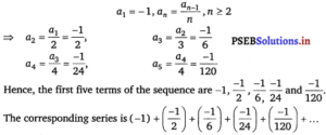 PSEB 11th Class Maths Solutions Chapter 9 Sequences and Series Ex 9.1 ...