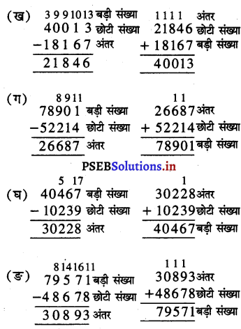 PSEB 5th Class Maths Solutions Chapter 2 संख्याओं पर मूल क्रियाएं Ex 2. ...