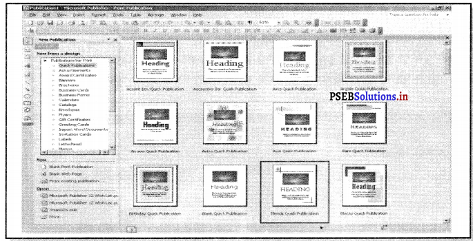 PSEB 10th Class Computer Notes Chapter 8 माईक्रोसॉफ्ट पब्लिशर-II – PSEB ...