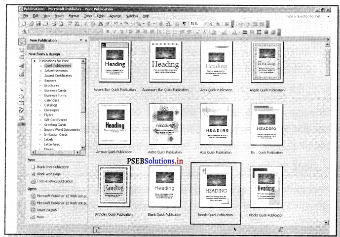 PSEB 10th Class Computer Notes Chapter 8 माईक्रोसॉफ्ट पब्लिशर-II – PSEB ...