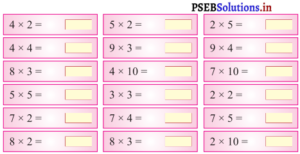 PSEB 3rd Class Maths Solutions Chapter 3 Multiplication – PSEB Solutions