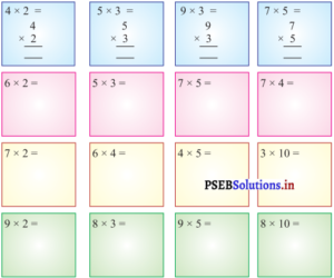PSEB 3rd Class Maths Solutions Chapter 3 Multiplication – PSEB Solutions